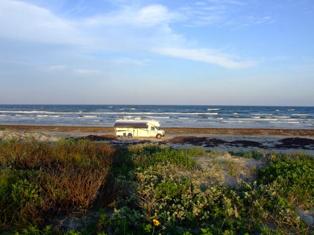 Boondocking Padre Island National Seashore, Corpus Christi, Texas ...